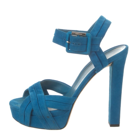Gucci | Shoes | Gucci Turq Platform Shoe 8 | Poshmark